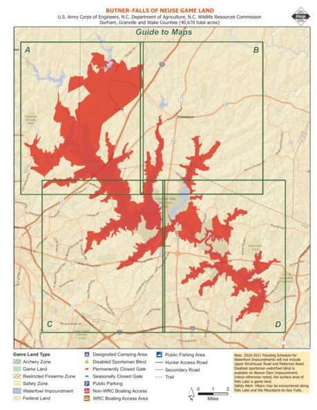 Cape Fear River Wetlands Game Land Map by North Carolina Wildlife ...