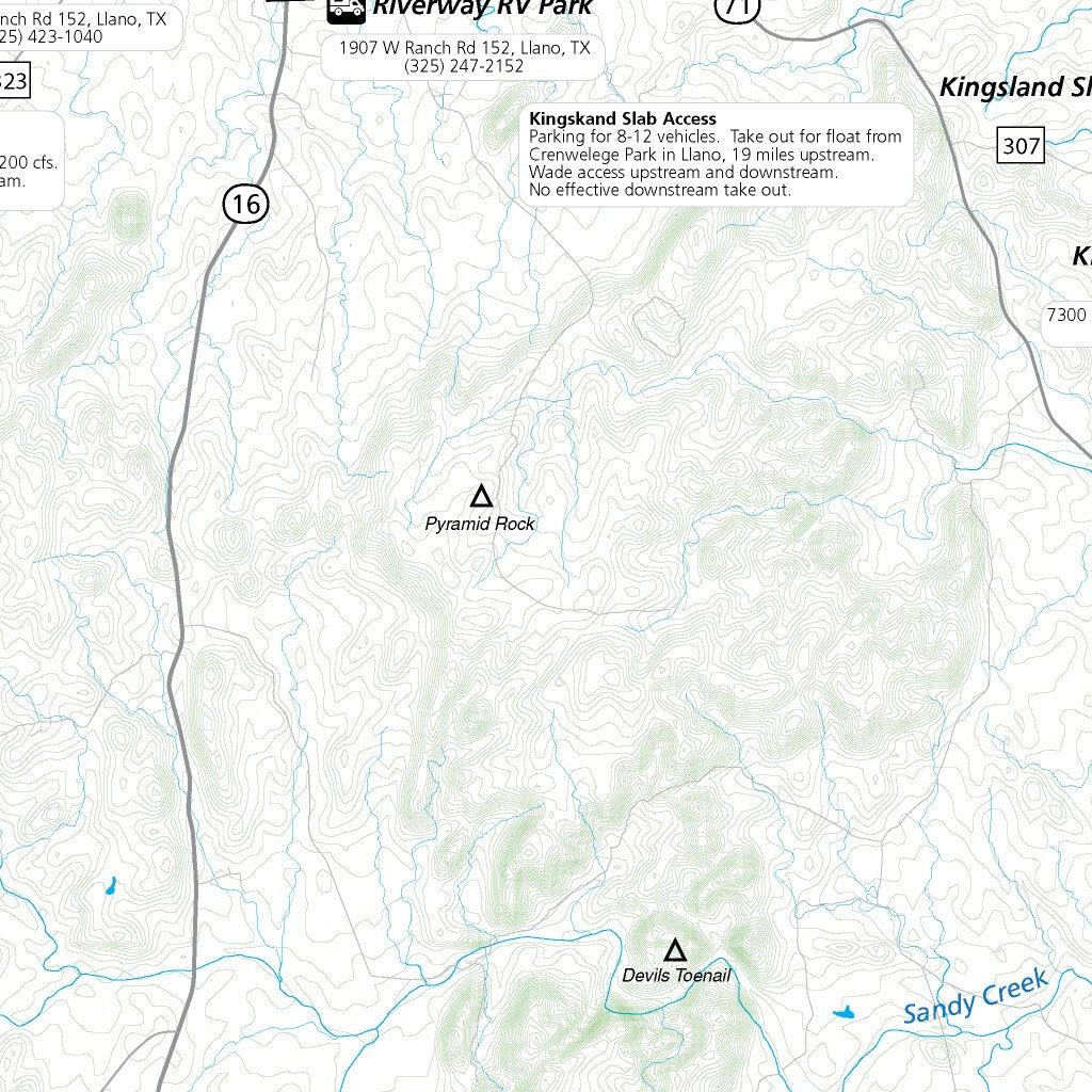 Llano River - Fish Texas Map by Map the Xperience | Avenza Maps