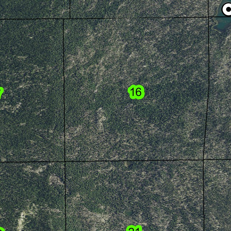 Sawtooth Mountain T25S R5.5E Township Map by Super See Services ...