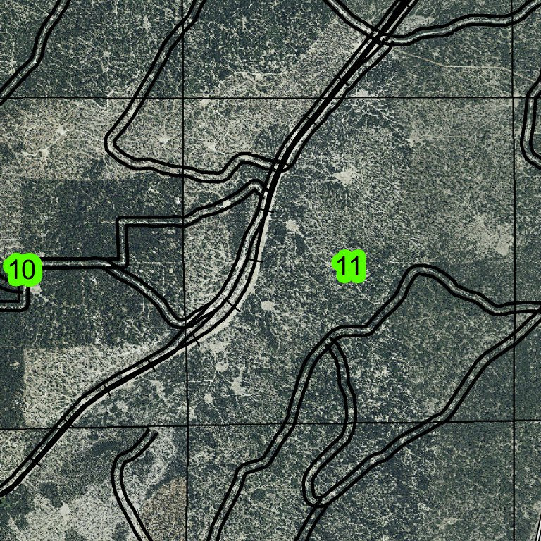 Boundary Spring T25S R9E Township Map by Super See Services | Avenza Maps