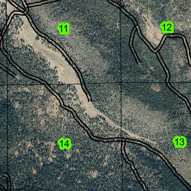 Hamaker Mountain T40S R7E Township Map by Super See Services | Avenza Maps