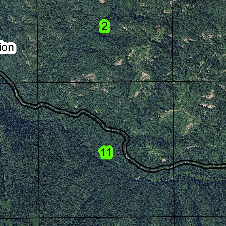 Cougar Reservoir T17S R5E Township Map by Super See Services | Avenza Maps