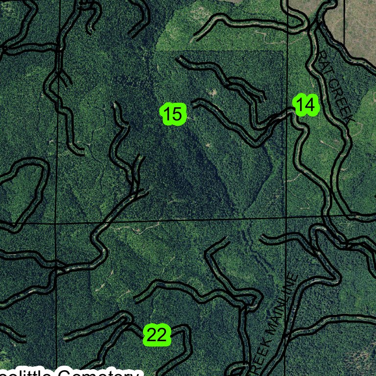 Dorena Lake T20S R2W Township Map by Super See Services | Avenza Maps