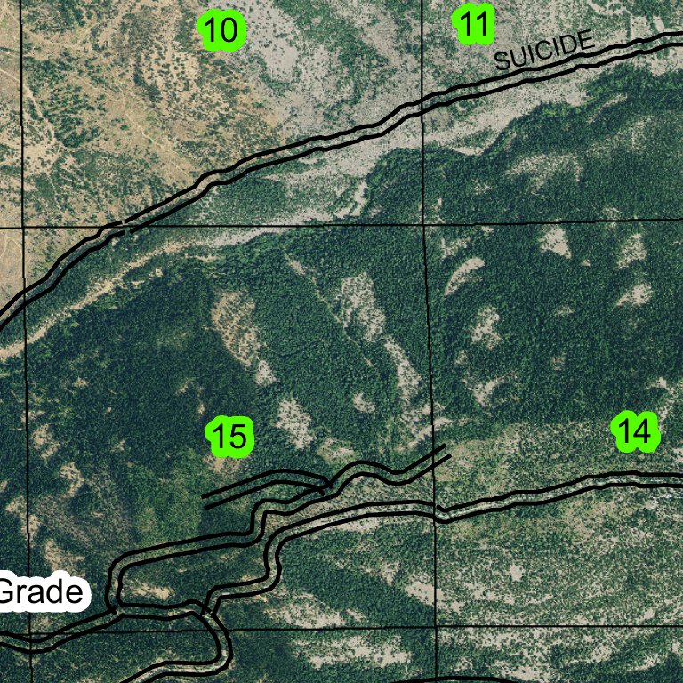 Saddle Camp T1S R11E Township Map by Super See Services | Avenza Maps