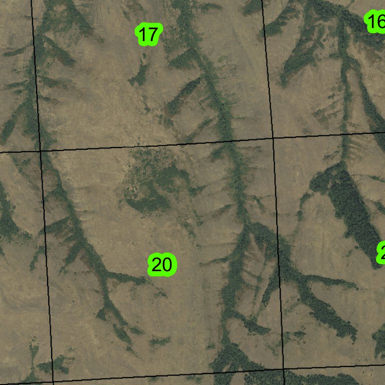 Batchelor Canyon T2N R35E Township Map by Super See Services | Avenza Maps