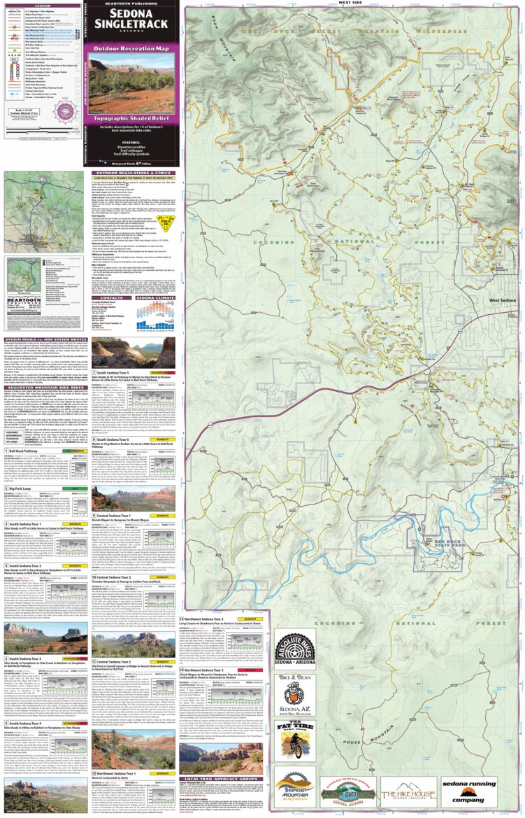 Sedona Singletrack 2020 Map by Beartooth Publishing | Avenza Maps
