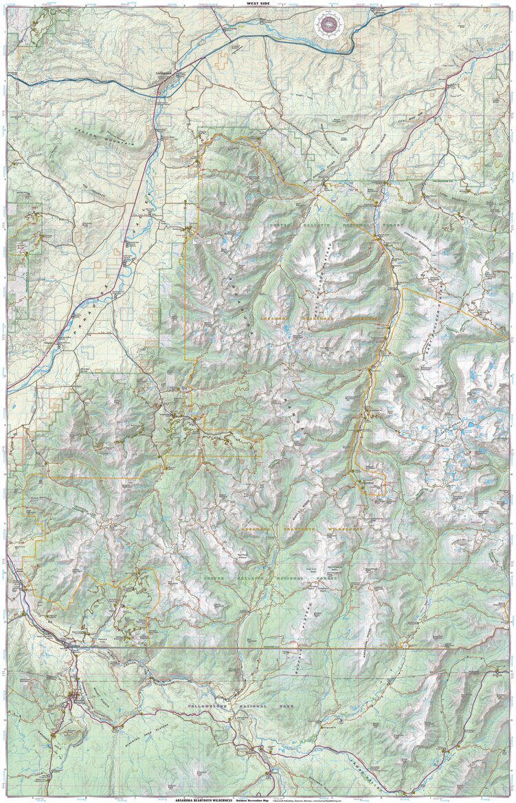 Absaroka Beartooth Wilderness 2020 Map by Beartooth Publishing | Avenza ...