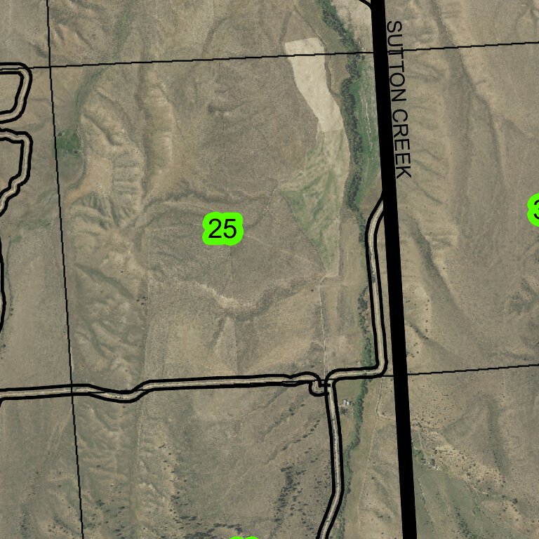 Baker City Landfill T10S R40E Township Map by Super See Services ...