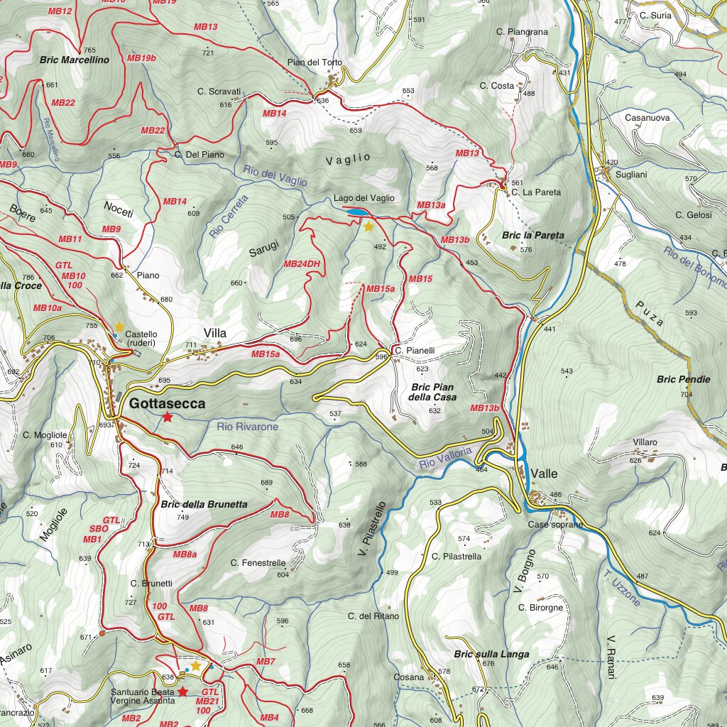 Langhe e Roero Map by Fraternali Editore | Avenza Maps