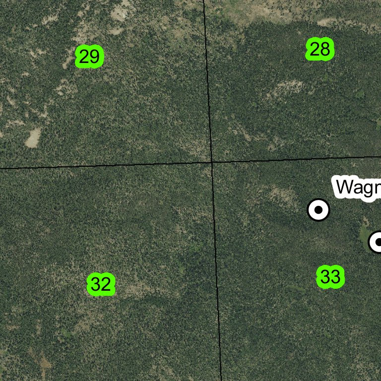 Trout Meadows Butte T7S R35E Township Map by Super See Services ...