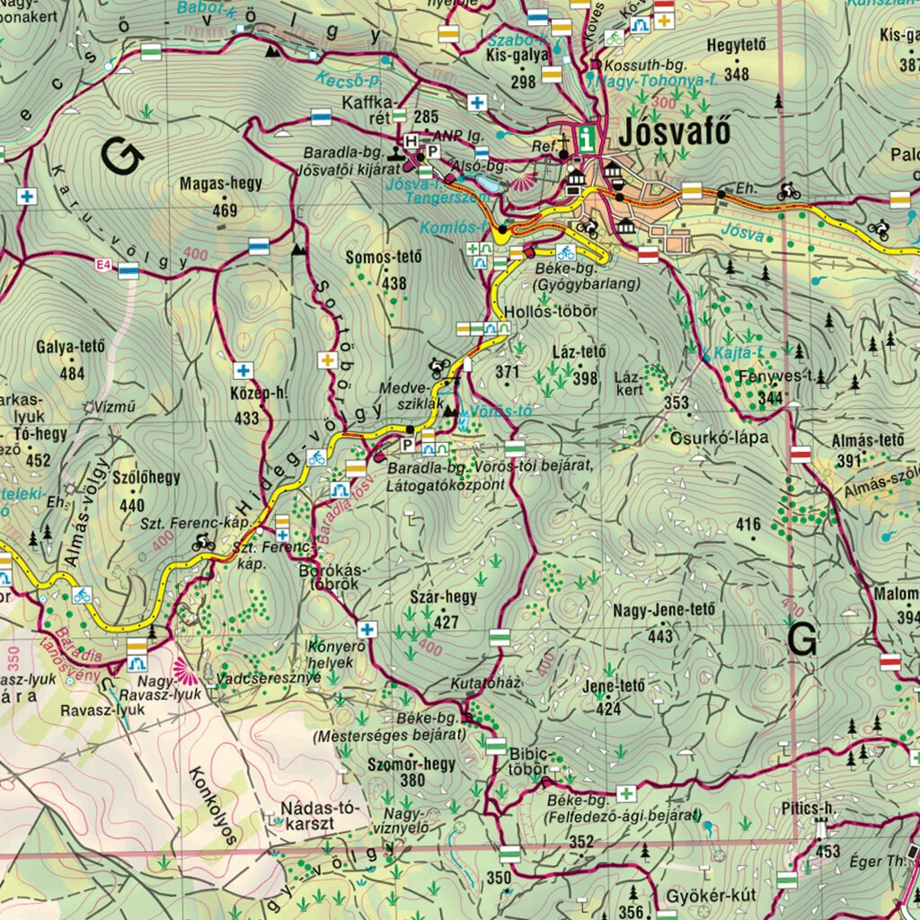 AGGTELEK-GÖMÖR turistatérkép / tourist Map by Cartographia Kft ...
