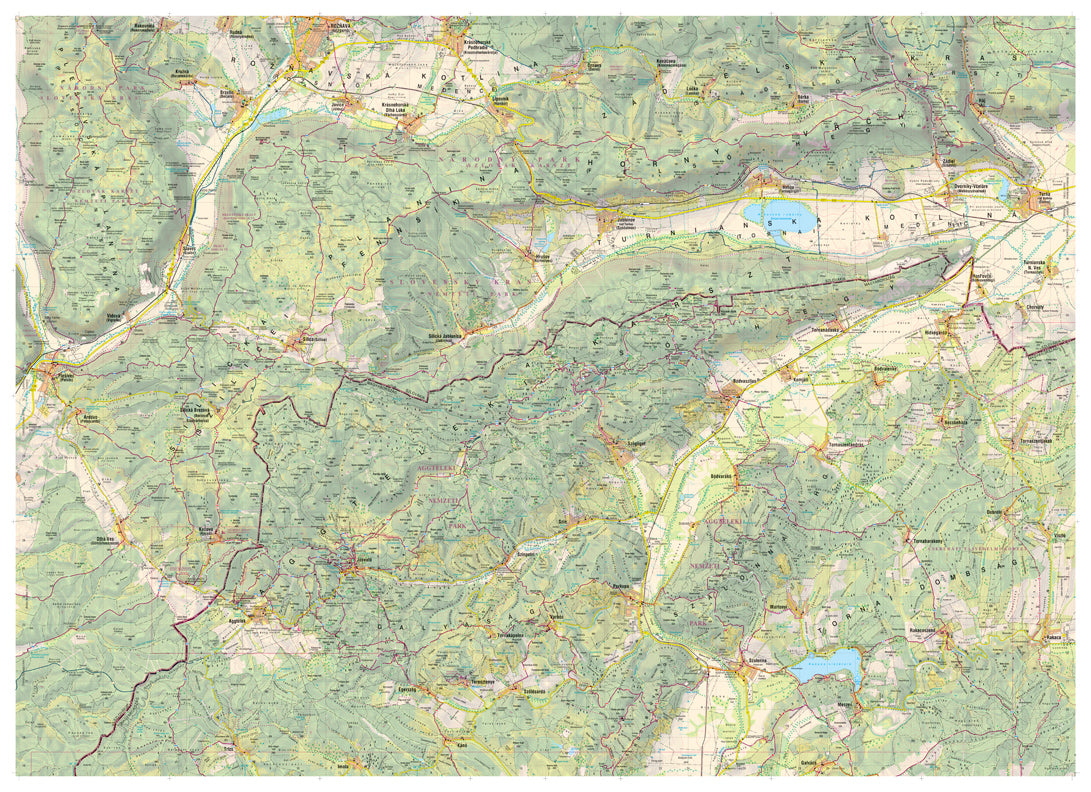 AGGTELEK-GÖMÖR turistatérkép / tourist Map by Cartographia Kft ...