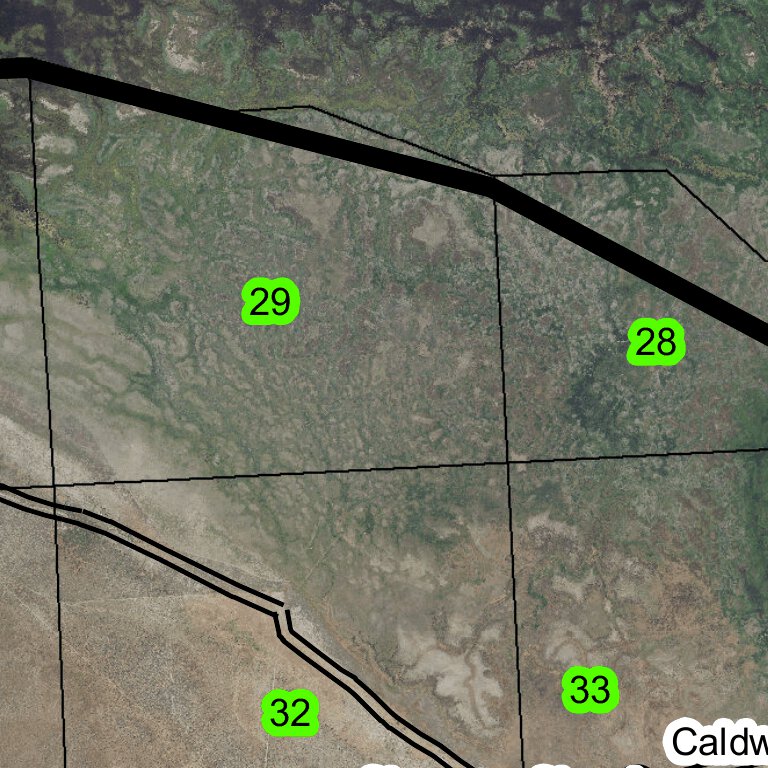 Malheur Lake T26S R31.5E Township Map by Super See Services | Avenza Maps