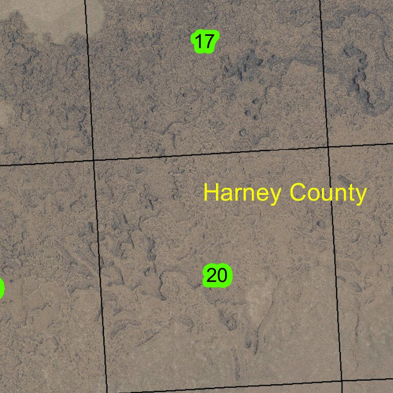 Diamond Craters T28S R32E Township Map by Super See Services | Avenza Maps
