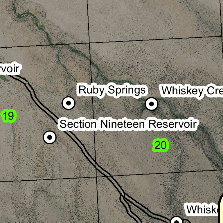 Krumbo Reservoir T30S R32E Township Map by Super See Services | Avenza Maps