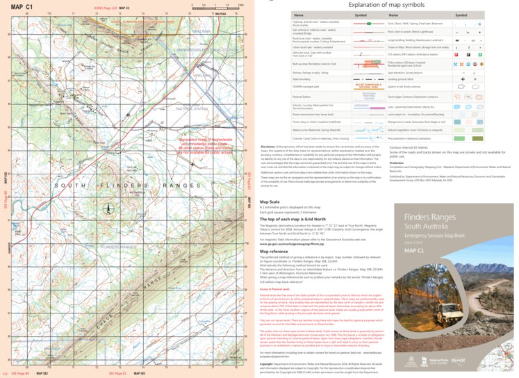 Flinders Ranges Map C1 by Mapland - Department for Environment and ...