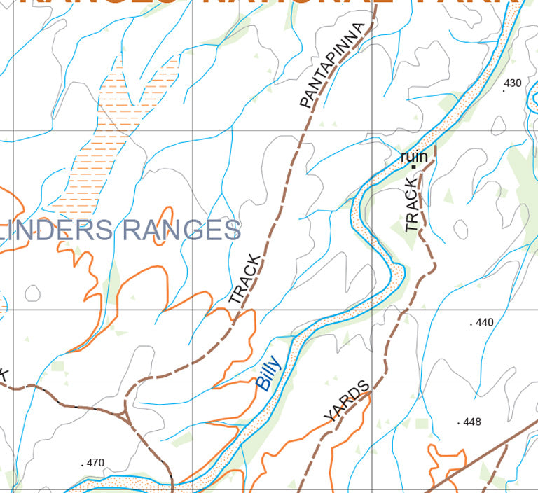 Flinders Ranges Map C12 by Mapland - Department for Environment and ...