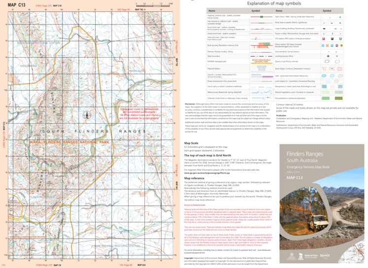 Flinders Ranges Map C13 by Mapland - Department for Environment and ...
