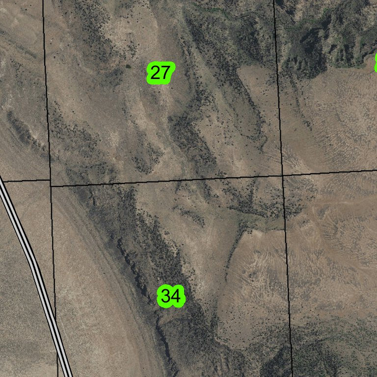 Roaring Springs T34S R32E Township Map by Super See Services | Avenza Maps