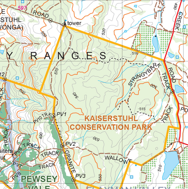 Mount Lofty Ranges Map 179C by Mapland - Department for Environment and Water | Avenza Maps