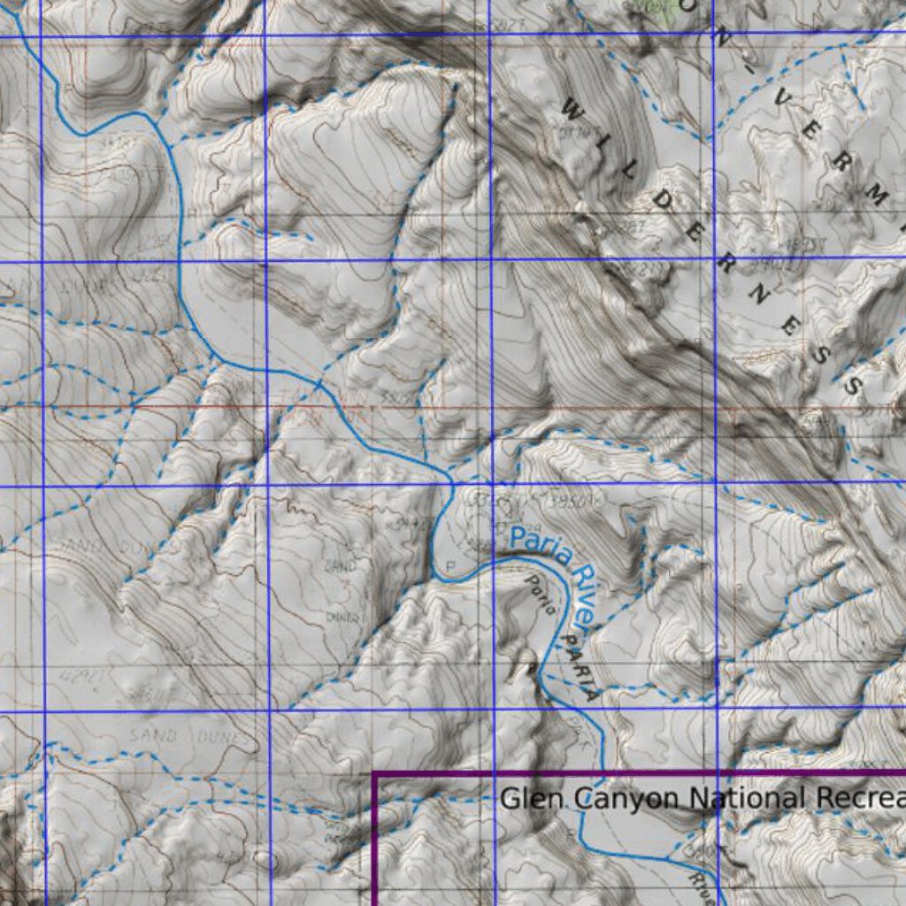 Vermillion Cliffs, Paria, Buckskin, and The Wave Map by DaveNally ...