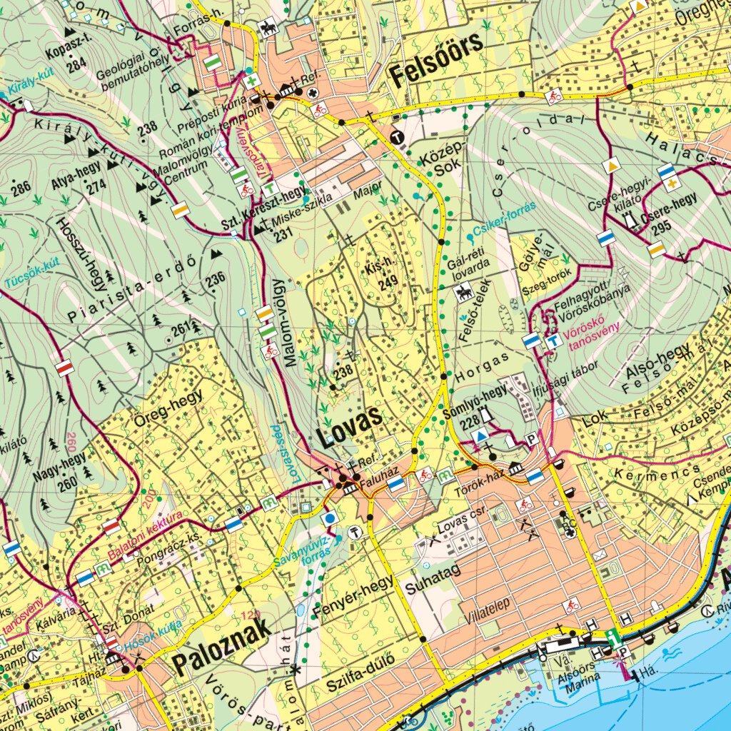 BALATON turistatérkép / tourist Map by Cartographia Kft. | Avenza Maps