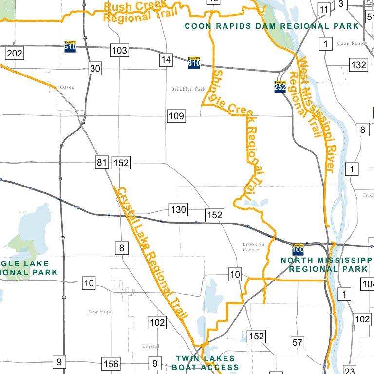 Medicine Lake Regional Trail Map by Three Rivers Park District | Avenza ...