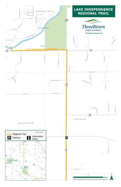Lake Independence Regional Trail Map by Three Rivers Park District ...