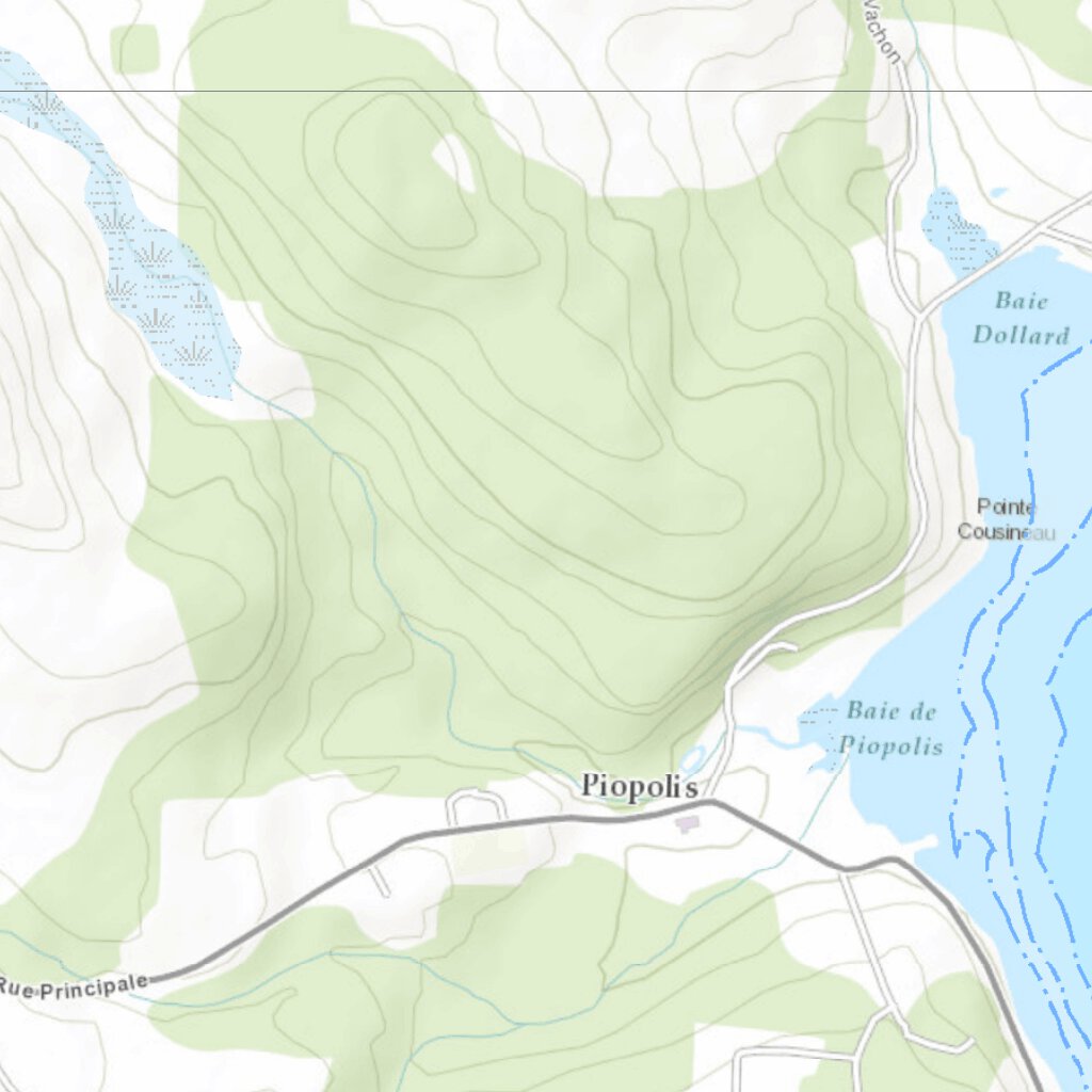 LAC MEGANTIC - BATHYMETRIE Map by MARTA BENITO | Avenza Maps
