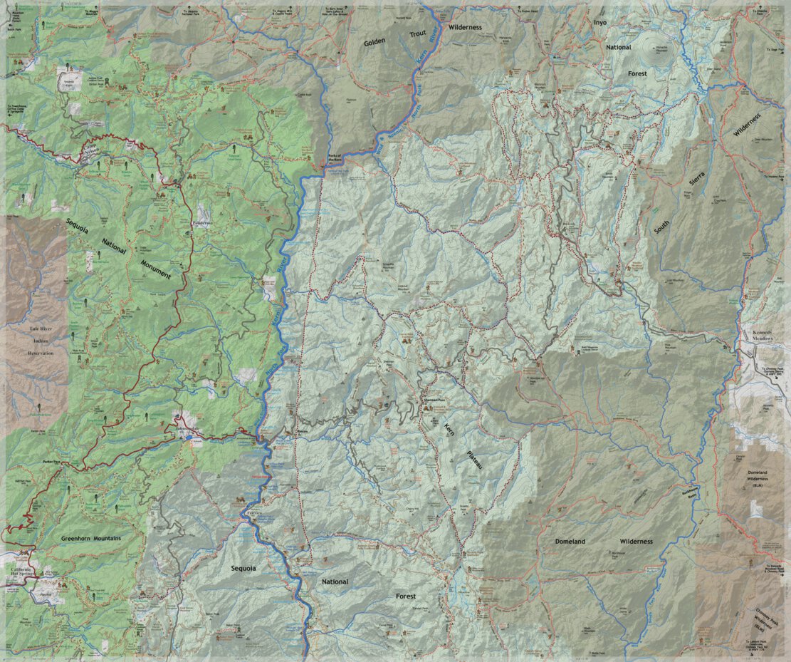 Kern River Sierra Outdoor Recreation Topo Map [Full Map] by Extremeline ...
