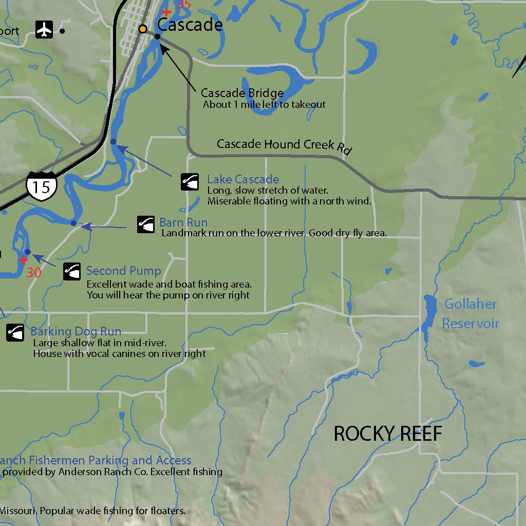 Missouri River - Fish Montana Map by Map the Xperience | Avenza Maps