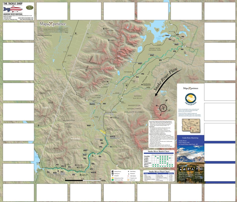 Snake River - Fish Wyoming Map by Map the Xperience | Avenza Maps