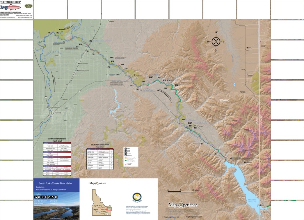 South Fork of the Snake River - Fish Idaho Map by Map the Xperience ...