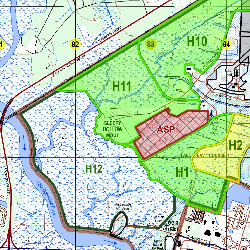 Fort Stewart Hunting and Fishing Map by iSportsman | Avenza Maps