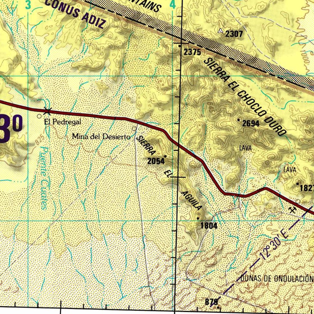 Ajo, 1991, 4th edition of JOG Air NI-12-10 at 250000 scale Map by ...