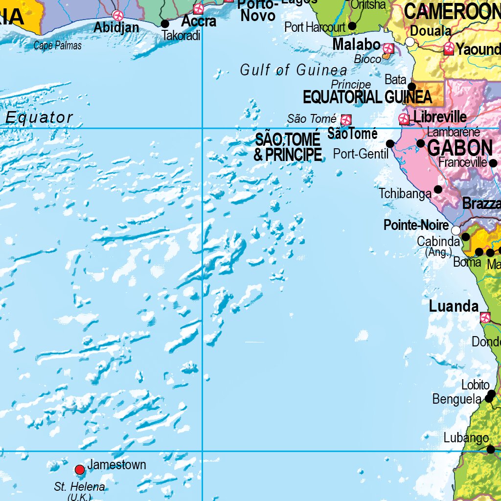 XYZ World Political 1:30m iMap - 2021 Edition Map by XYZ Maps | Avenza Maps