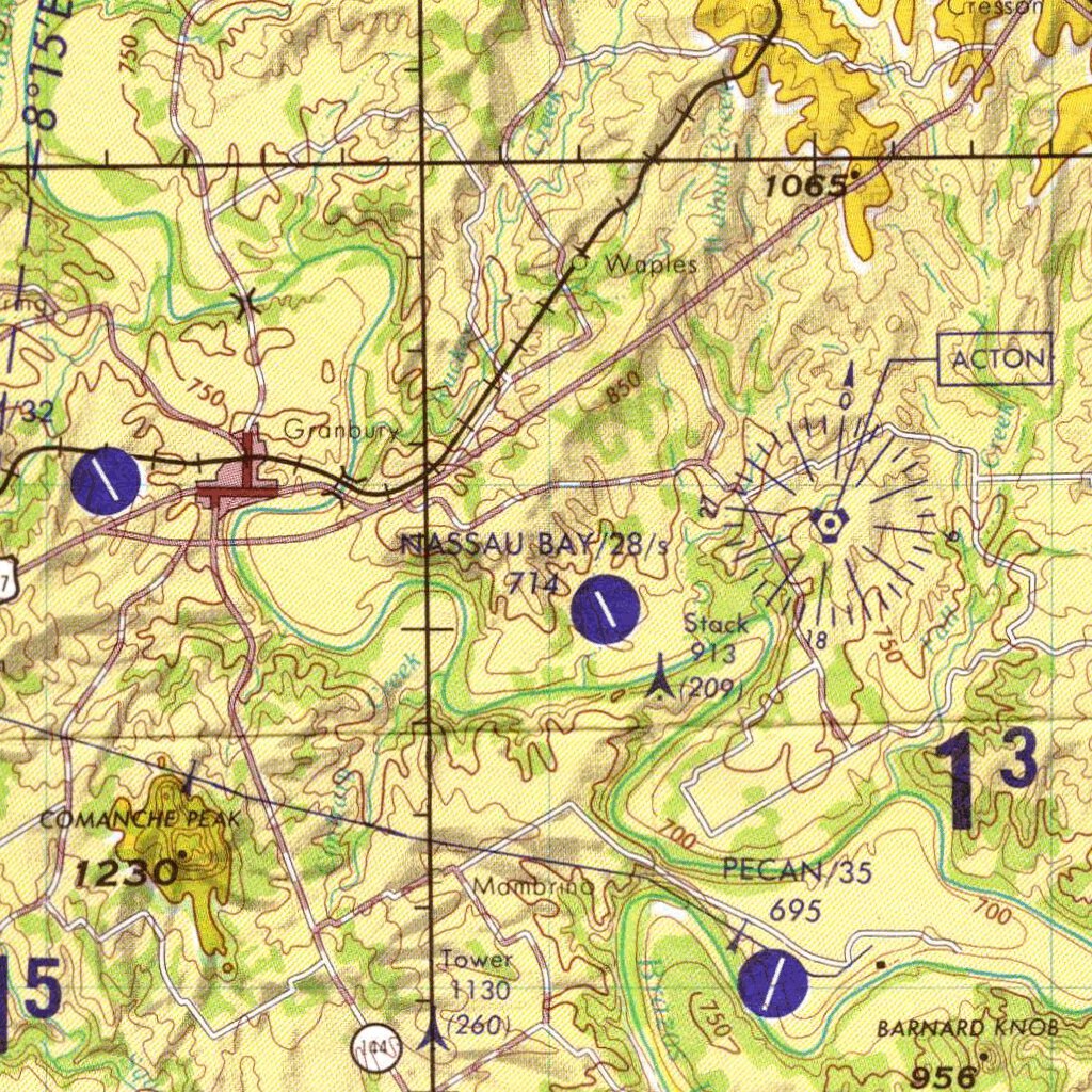 Dallas, 1977, 2nd edition of JOG Air NI-14-12 at 250000 scale Map by ...