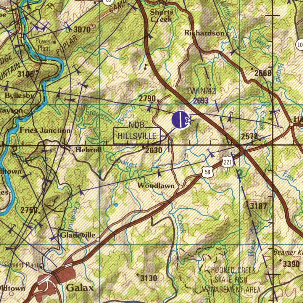 Winston-Salem, 1991, 5th edition of JOG Air NJ-17-11 at 250000 scale ...