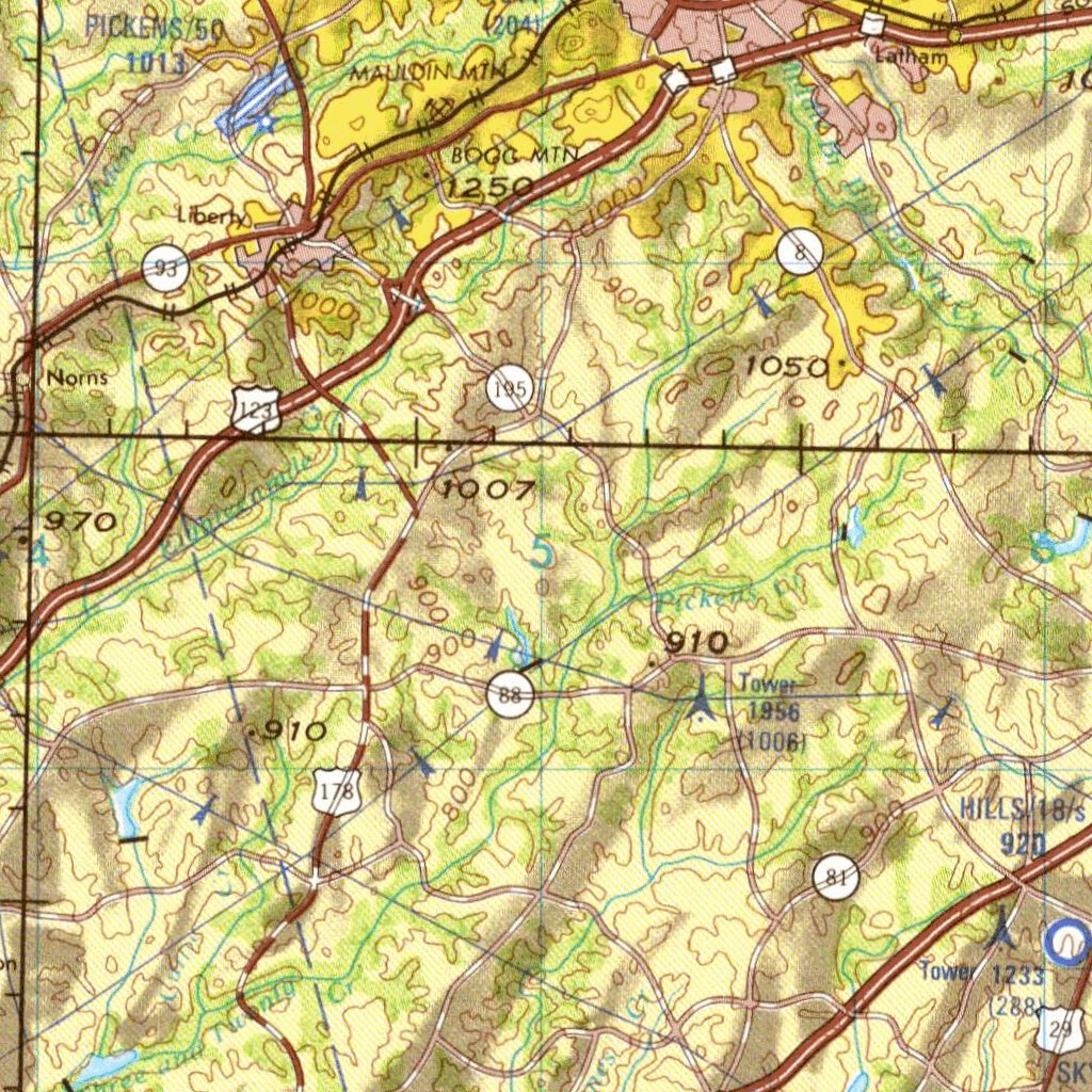 Greenville, 1984, 3rd edition of JOG Air NI-17-4 at 250000 scale Map by ...