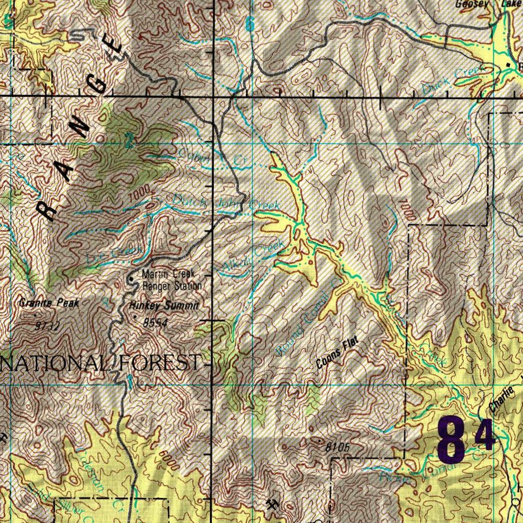 McDermitt, 1986, 1st edition of JOG Air NK-11-8 at 250000 scale Map by ...