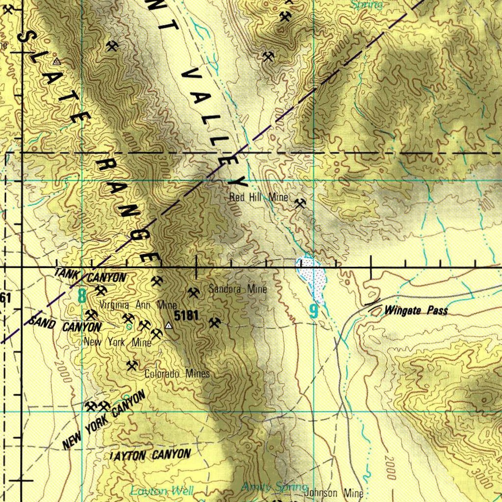 Trona, 1993, 8th edition of JOG Air NI-11-2 at 250000 scale Map by ...
