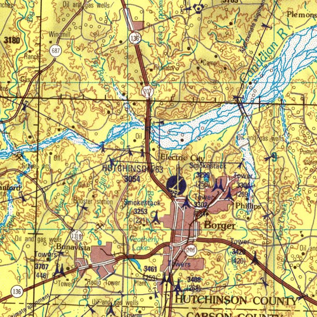 Amarillo, 1989, 2nd edition of JOG Air NI-14-1 at 250000 scale Map by ...