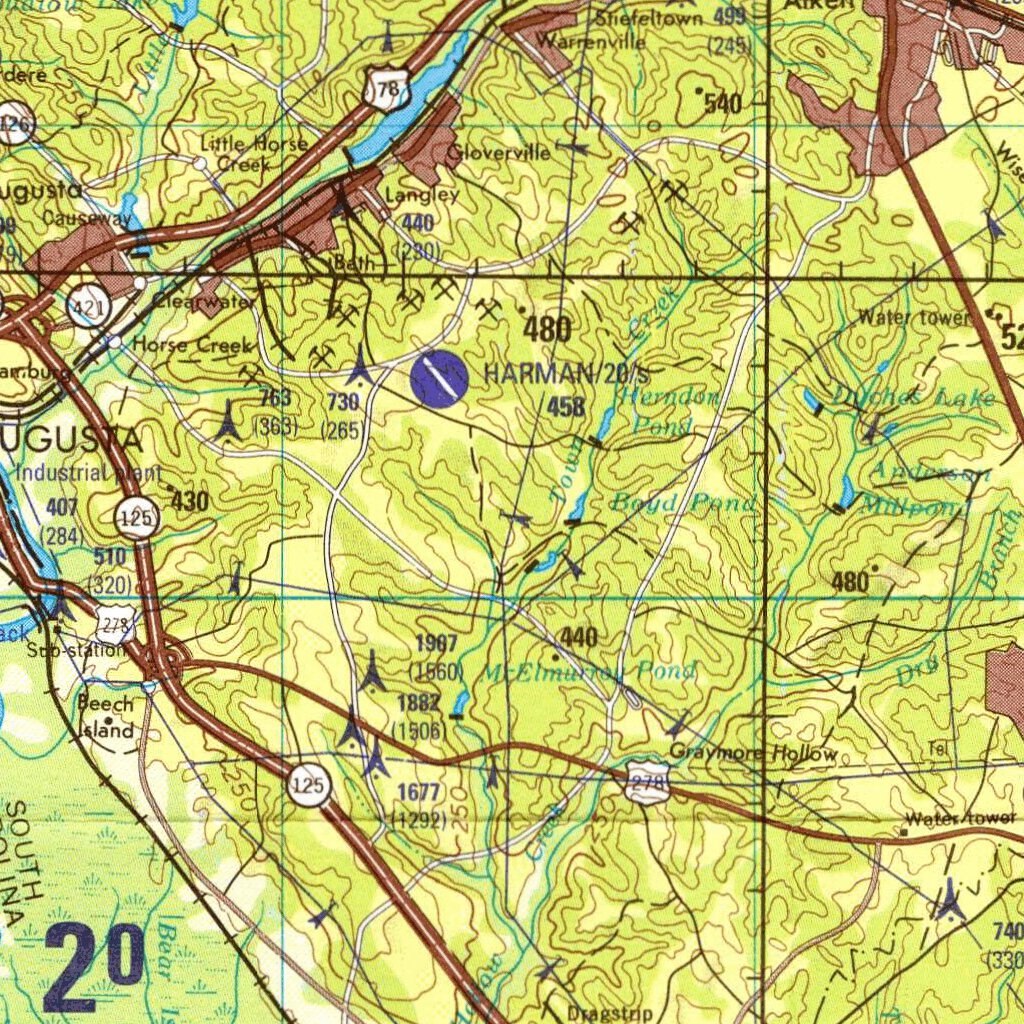 Augusta, 1989, 4th edition of JOG Air NI-17-8 at 250000 scale Map by ...