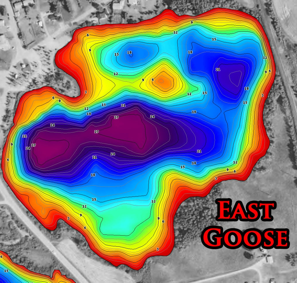 AEM East and West Goose Lakes Map by Angler's Edge Mapping | Avenza Maps