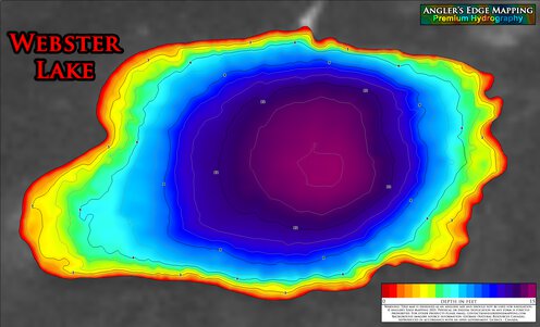 AEM Webster Lake Map by Angler's Edge Mapping | Avenza Maps