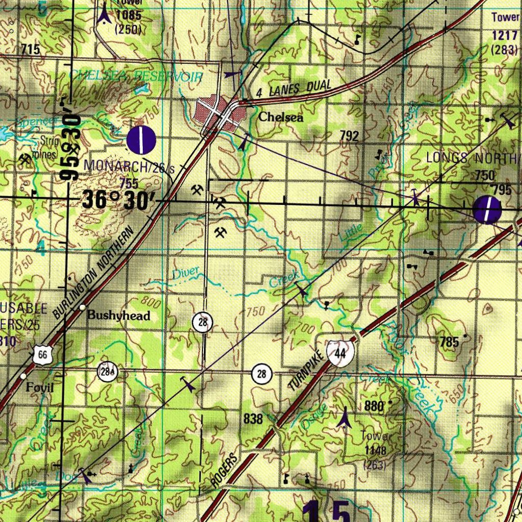 Tulsa, 1992, 2nd edition of JOG Air NJ-15-10 at 250000 scale Map by ...