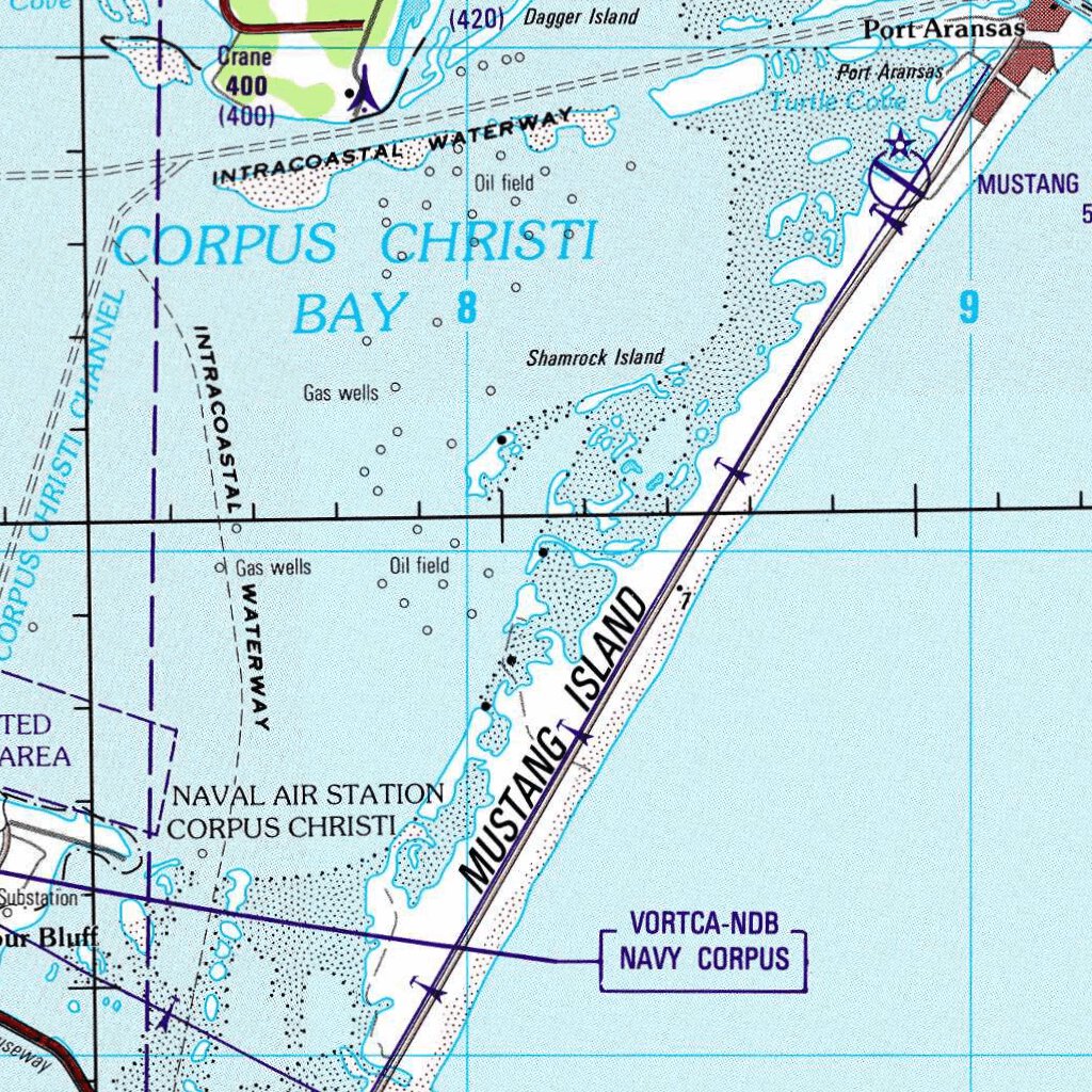Corpus Christi, 1986, 1st edition of JOG Air NG-14-3 at 250000 scale ...