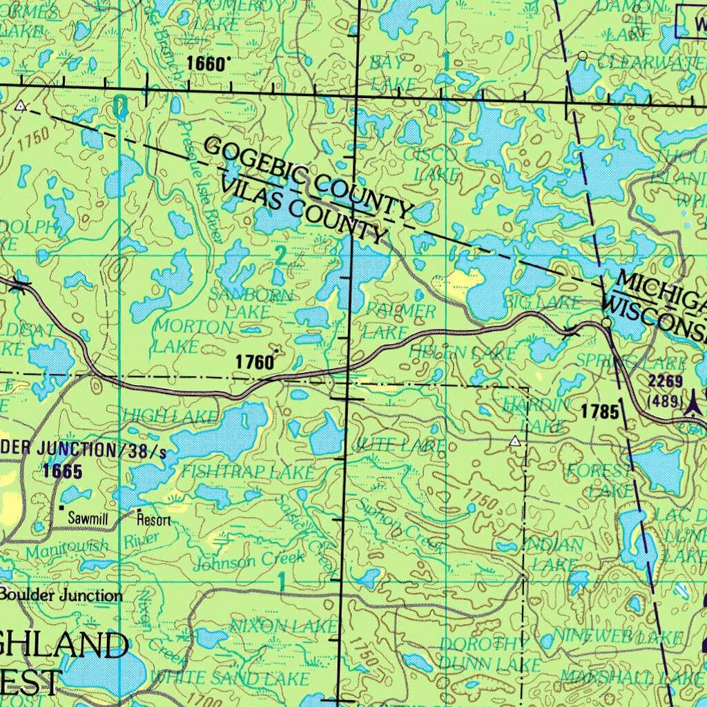 Iron River, 1993, 2nd edition of JOG Air NL-16-4 at 250000 scale Map by ...