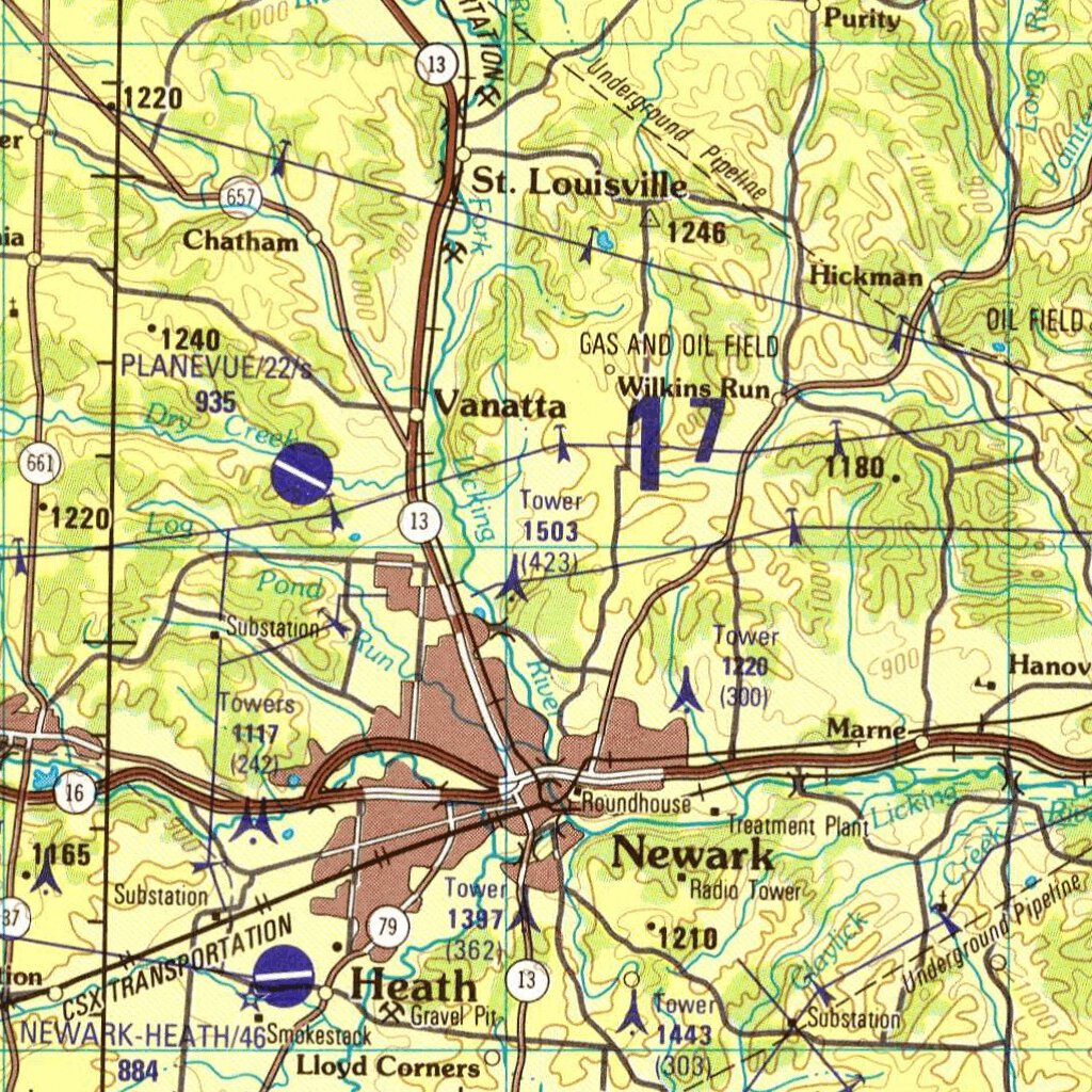 Marion, 1990, 5th edition of JOG Air NK-17-10 at 250000 scale Map by ...