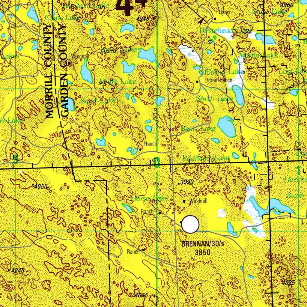 Scottsbluff, 1983, 1st edition of JOG Air NK-13-9 at 250000 scale Map ...
